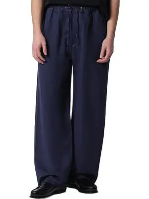 Studio Nicholson Cotton And Linen Sonny Trousers - Blue