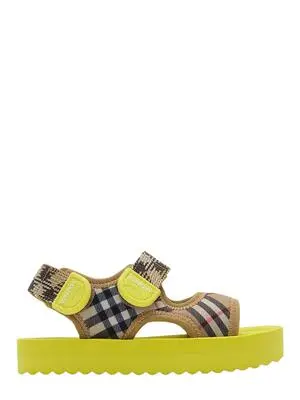 Burberry Check-pattern Sandals - Beige