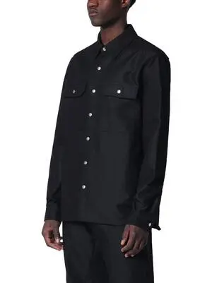 Rick Owens Cotton-blend Shirt - Black
