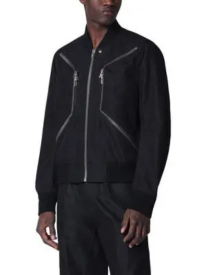 Rick Owens Zip-up Cotton-blend Jacket - Black