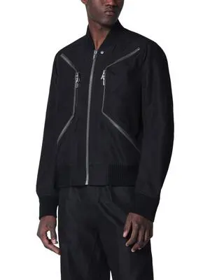Rick Owens Zip-up Cotton-blend Jacket - Black