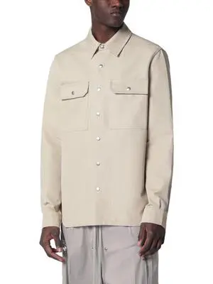 Rick Owens Cotton-blend Shirt - Beige
