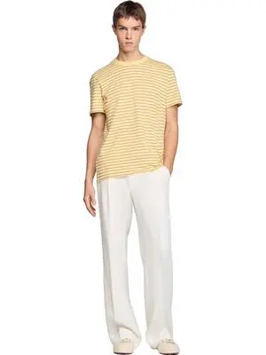 Sandro Striped T-shirt - Yellow / Black