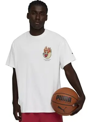 PUMA Swish N' Ink Basketball T-shirt - White