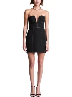 Bcbgmaxazria Julia Mini Dress - Black