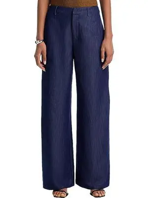 AQUA Wide Leg Denim Pants