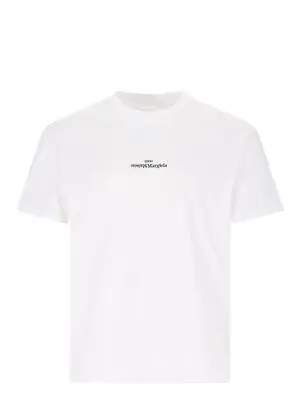 MAISON MARGIELA T-shirt "distorted Logo - White