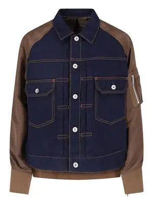 SACAI Denim And Nylon Jacket