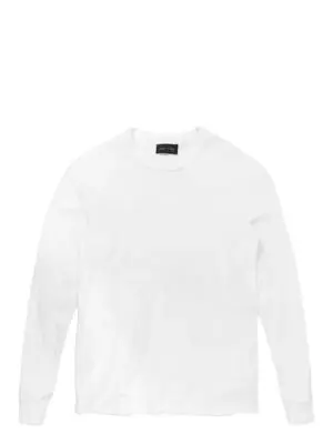 LES TIEN Thermal Long Sleeve T-shirt - White