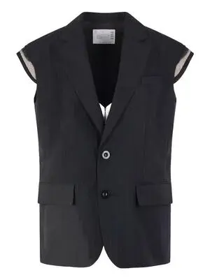SACAI Striped Vest