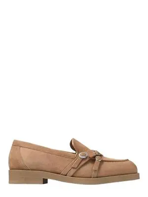 JIMMY CHOO Strap Buckle Loafers - Neutrals