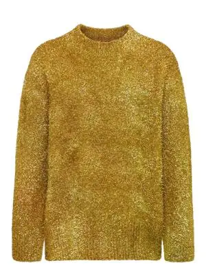 SIMONMILLER Tinsel Crew-neck Sweater - Gold
