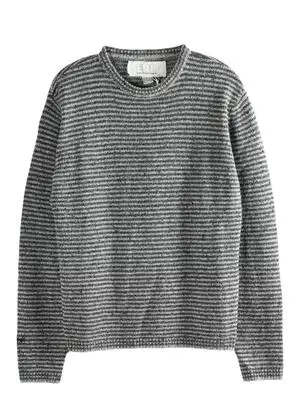 ERL Striped Long Sleeve Sweater - Grey
