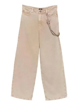 Pinko Crystal-chain Jeans - Neutrals