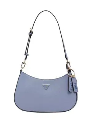 Guess Triangle-logo Charm Satchel - Blue