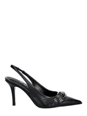 Guess Buckle Pointed Pumps - Black