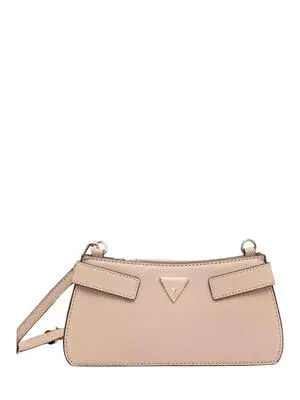 Guess Triangle-logo Crossbody Bag - Neutrals