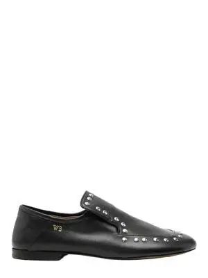 WALES BONNER Dakar Studded Loafers - Black