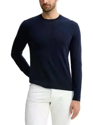 BENETTON Round Neck Long Sleeve Sweater - Blue
