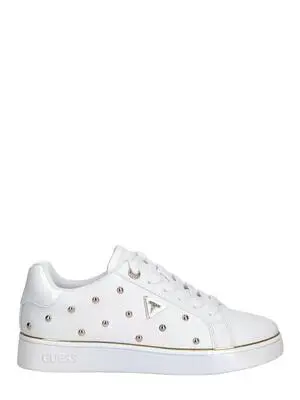 Guess Bonitah Studded Logo Sneakers - White
