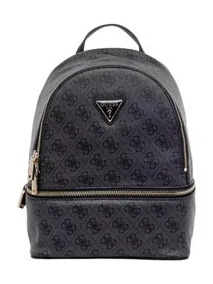 Guess Logo Pattern Backpack - Grey