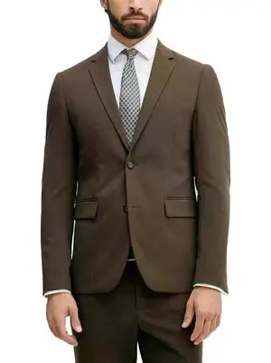 LINDBERGH Button Flap Suit - Brown