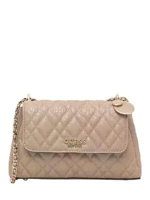 Guess Isemay Quilted Crossbody Bag - Neutrals