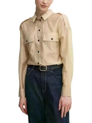 OUI Flap-pocket Buttoned Shirt - Neutrals