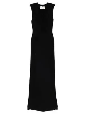 CIRCUS HOTEL Crisscross Maxi Dress - Black