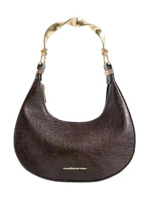 Manière De Voir Sadie Crescent Bag With Twisted Handle - Brown