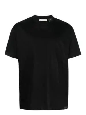 LOW BRAND Round Neck Short-sleeved T-shirt - Black
