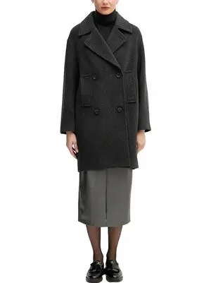 MARC AUREL Double-breasted Coat - Grey