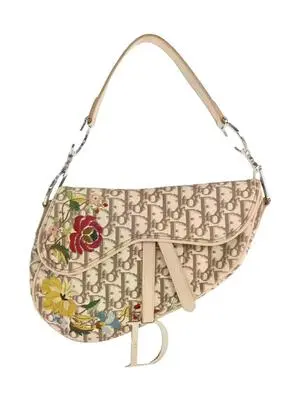 Dior 2005 Trotter Saddle Embroidered Tote Bag - Neutrals