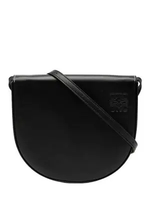 Loewe Soft Calfskin Heel Crossbody Bag - Black
