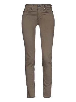 Liu Jo Skinny Jeans With Leather Trims Green