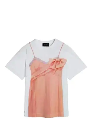 Simone Rocha Trompe L'oeil-print T-shirt - White
