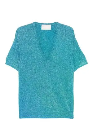 CIRCUS HOTEL V-neck T-shirt - Blue