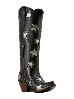 Ariat Casanova Star X Toe Western Boot - Inkwell Black