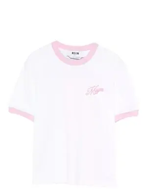 MSGM Embroidery T-Shirt
