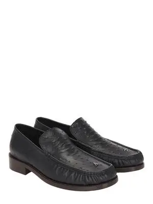 Acne Studios Boafer Light Ostrich Loafer - Black