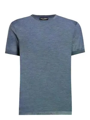 Dolce & Gabbana Crew-neck Short-sleeve T-shirt - Blue