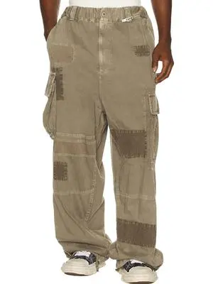 Mihara Yasuhiro Repair Cargo Trousers - Light Gray