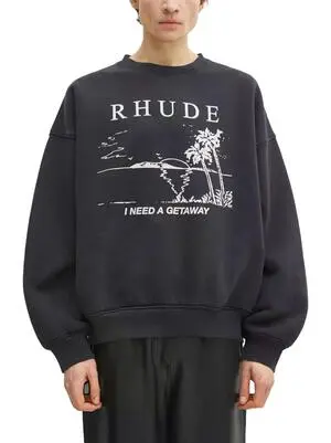 Rhude Graphic-print Sweatshirt - Black