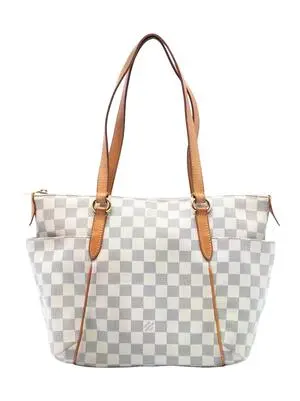 LOUIS VUITTON 2010 Damier Azur Totally Pm Tote Bag - White