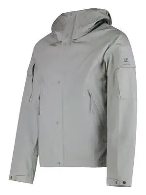 C.P. COMPANY Metropolis Hooded Zip Jacket - Grey