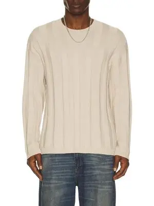 Helmut Lang Wide Rib Crew Neck Sweater - Putty
