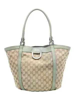 Gucci Gg Canvas Abbey D-ring Tote - Brown