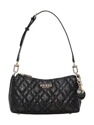 Guess Isemay Quilted Shoulder Bag - Black