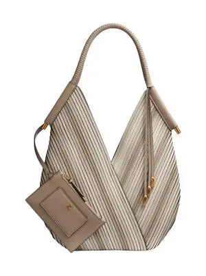 Donna Karan New York Baldwin Chevron Mini Shoulder Bag - Neutral Multi