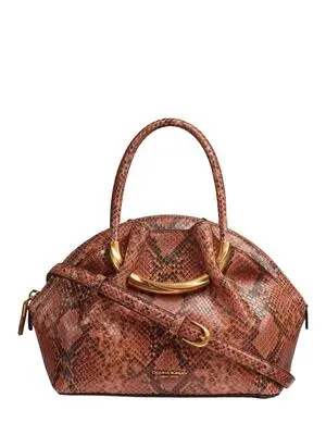 Donna Karan New York Oxford Snake Crossbody Bag - Amber